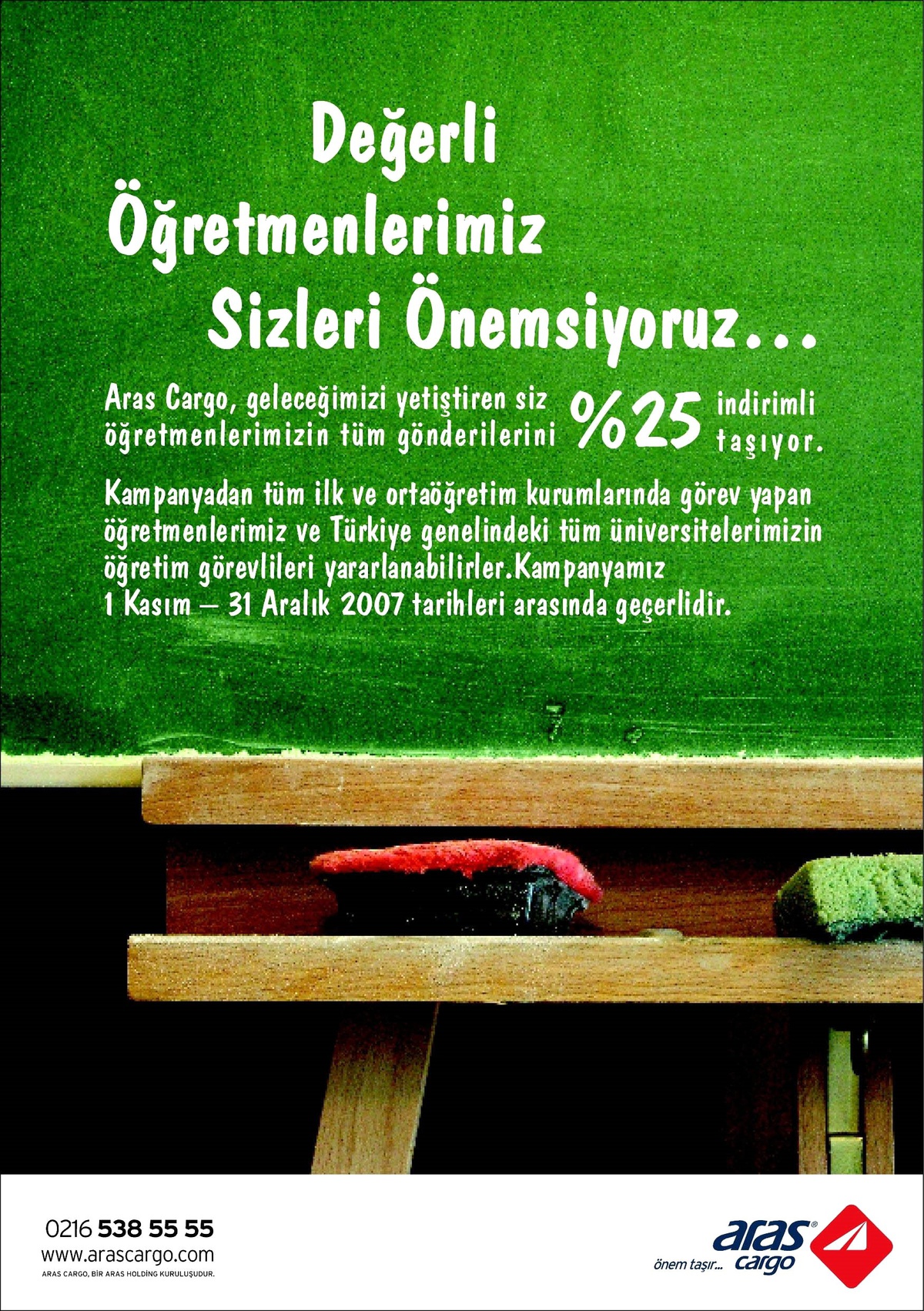 Aras Cargo, Öğretmen ve Akademisyenlere Özel Kampanya Başlattı - Haberler