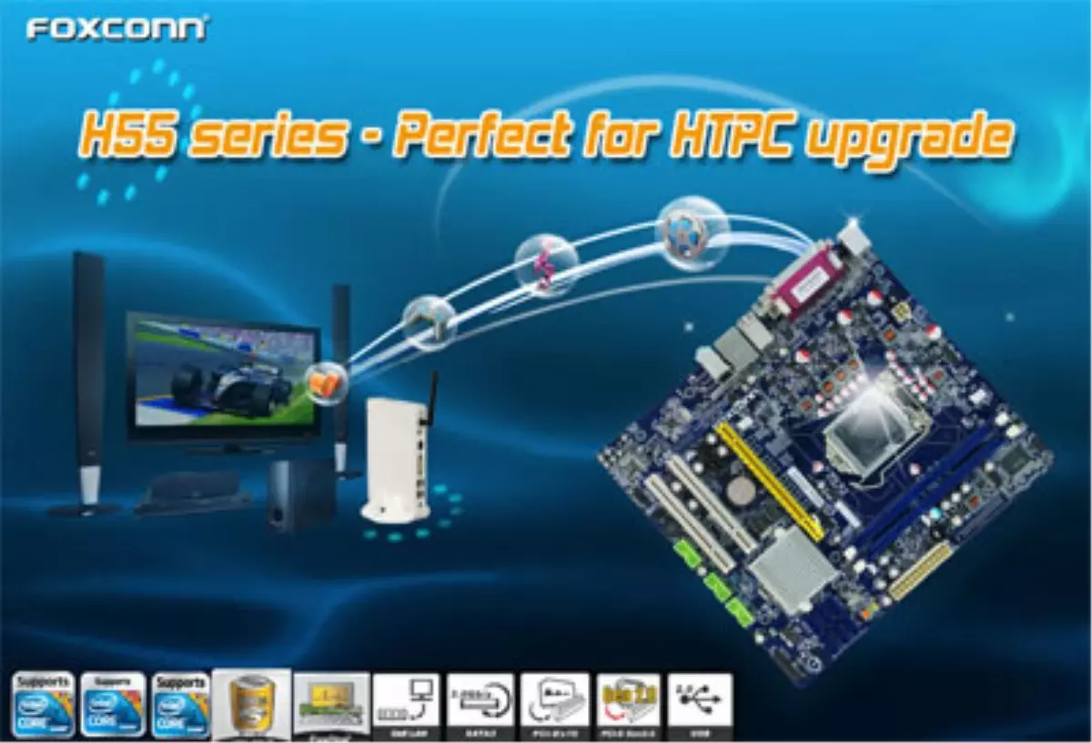 Foxconn, H55 Anakartlarını Tanıttı - Son Dakika