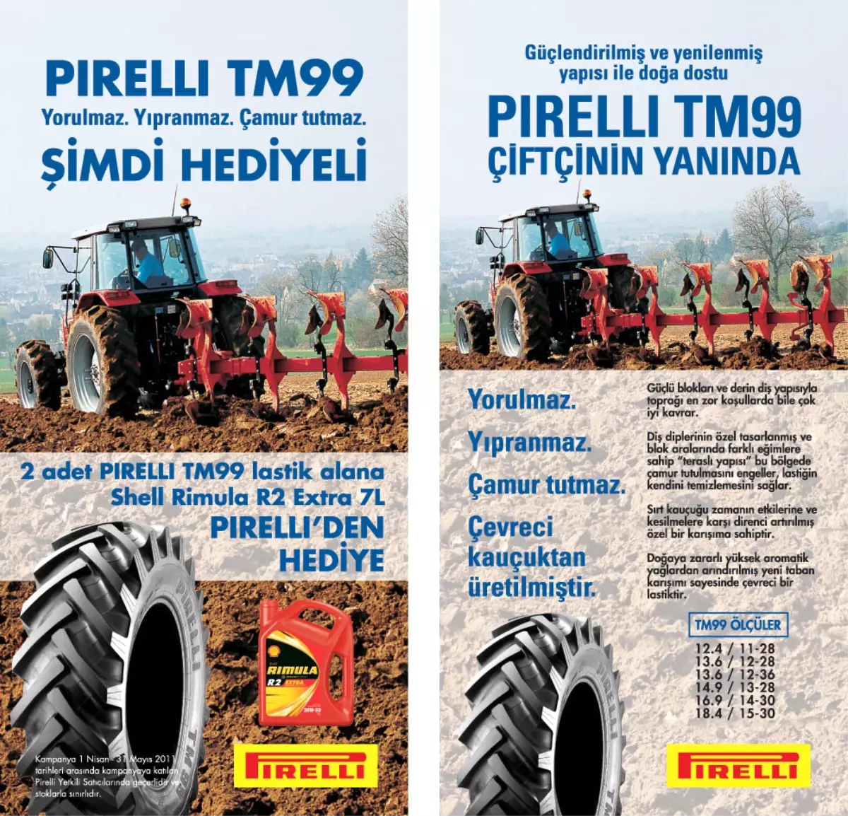 Pırellı’den Traktör Lastiği Alana Shell Motor Yağı Hediye - Haberler