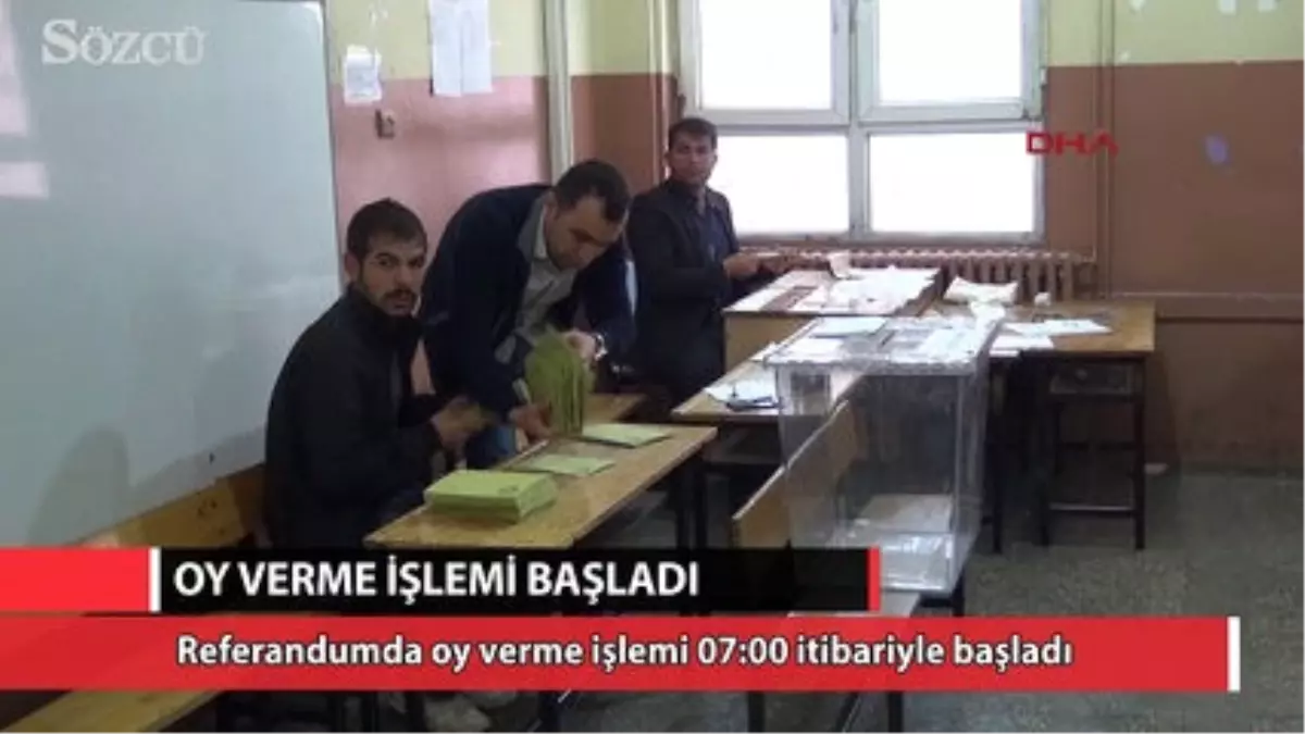 Oy Verme İşlemi Başladı - Son Dakika