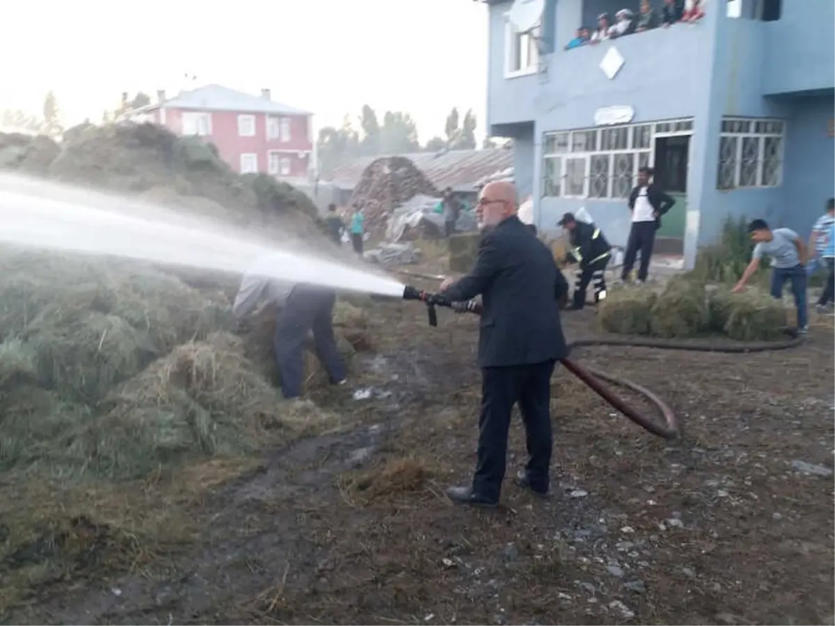 Ağrı'da 50 Ton Ot ve Saman Küle Döndü - Son Dakika