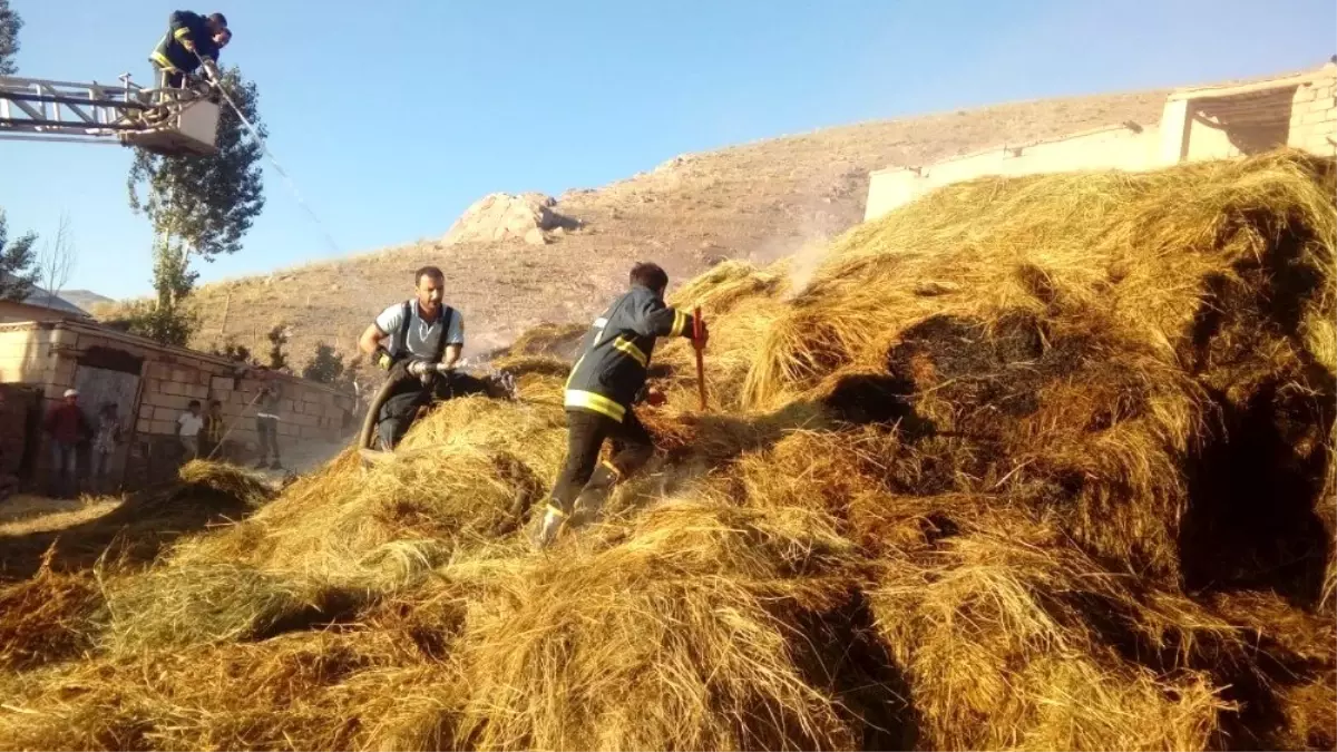 Van'da ot ve saman yangını - Son Dakika