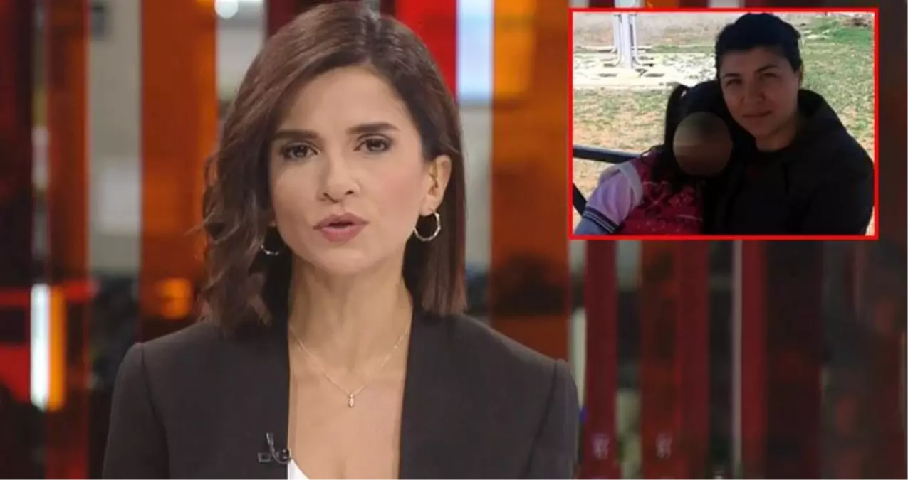 Spiker Semiha Şahin, öldürülen Emine Bulut'un haberini sunarken ...