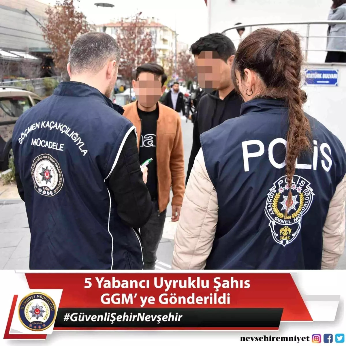 Nevşehir'de 5 yabancı uyruklu şahıs sınır dışı edildi - Son Dakika Nevşehir'de 5 yabancı uyruklu şahıs sınır dışı edildi - Son Dakika