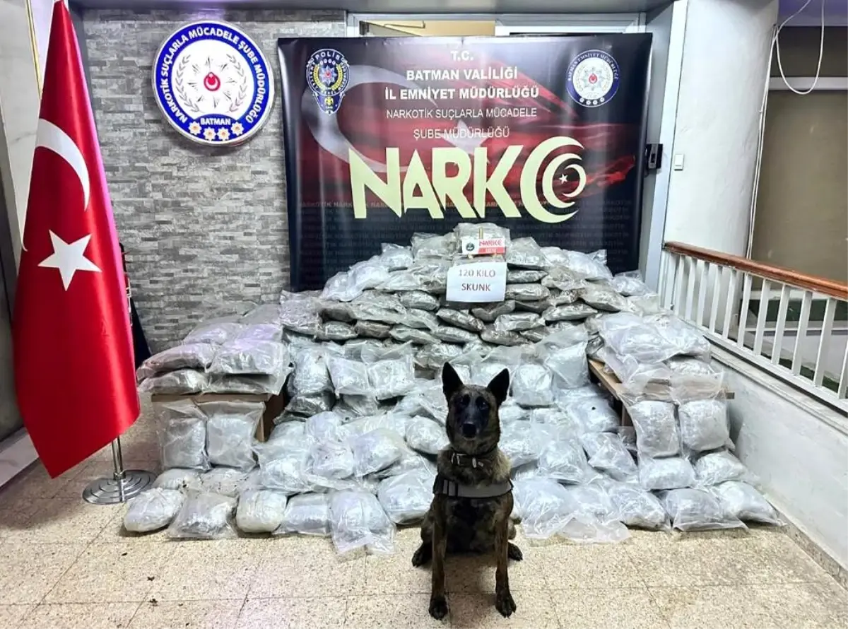 Batman'da ev eşyaları içinde 119 kilo 761 gram 'skunk' ele geçirildi ...
