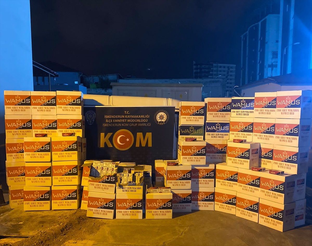 Hatay'da 750 bin kaçak makaron ele geçirildi - Haberler