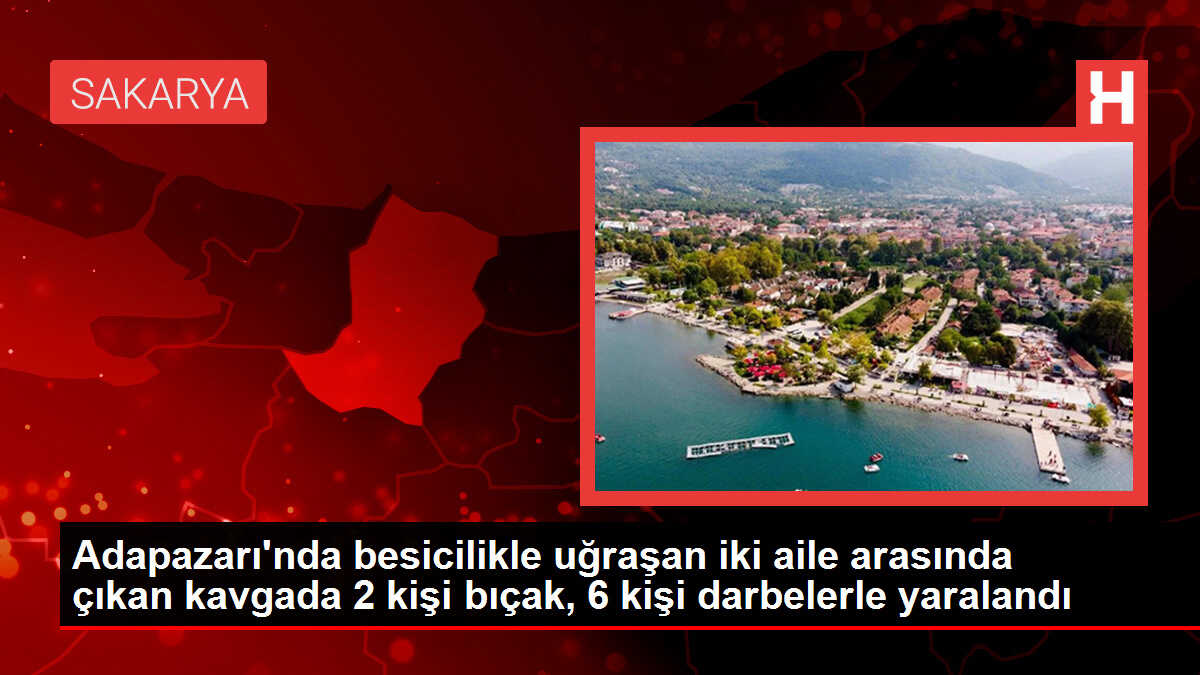 Adapazarı'nda besicilikle uğraşan iki aile arasında çıkan kavgada 2 ...