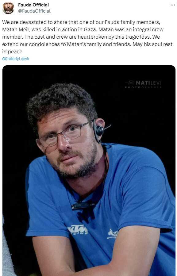 Netflix dizisi Fauda'da rol alan İsrailli oyuncu Matan Meir, Kassam ...