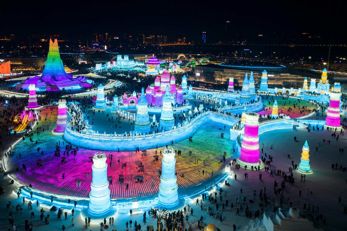 Harbin Buz ve Kar Dünyası 2023 Yılında Turist Akınına Uğradı - Son Dakika