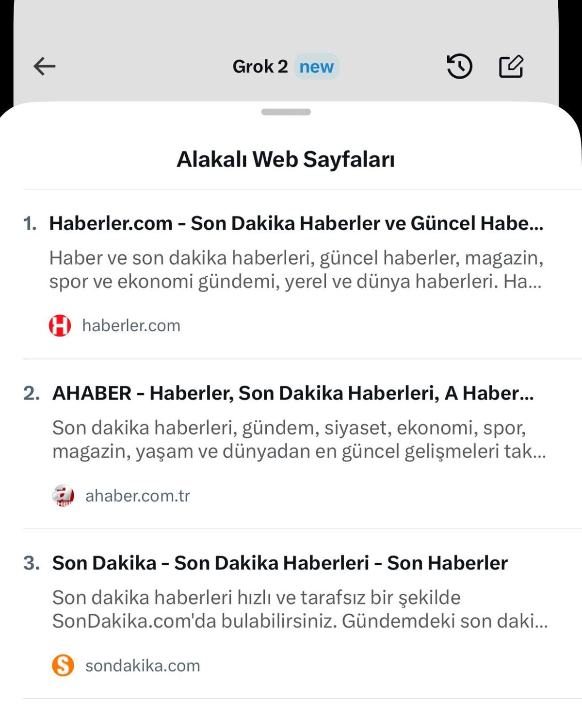 Haberler.com ve Sondakika.com, Grok 2'nin Haber Sıralamasında Zirvede ...