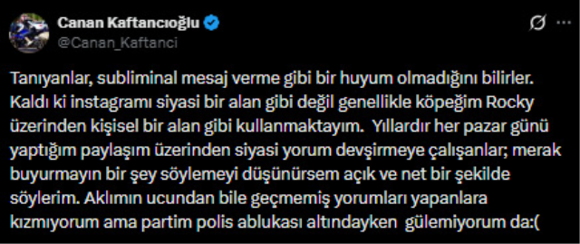 CHP'de olaylar sürerken Canan Kaftancıoğlu'ndan dikkat çeken paylaşım ...