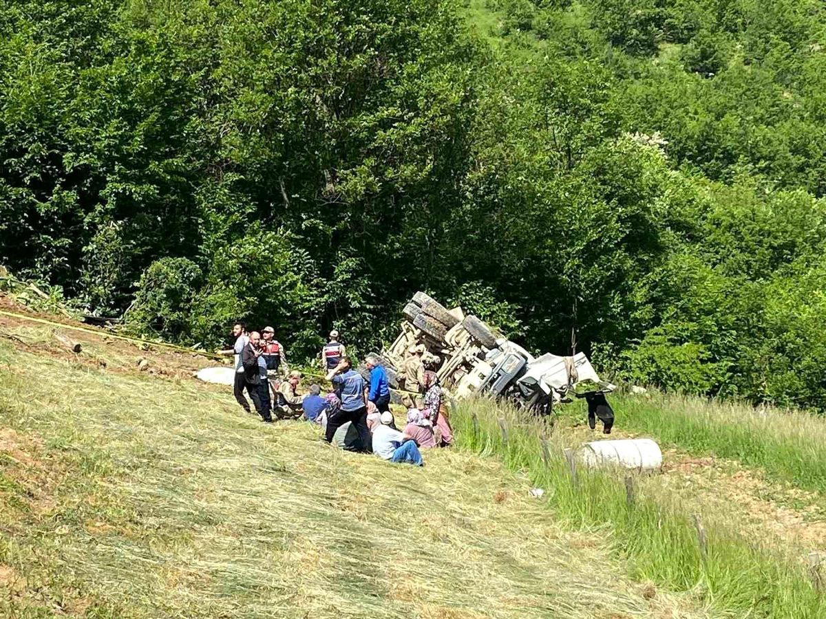 Kürtün'de Feci Beton Mikseri Kazası - Son Dakika