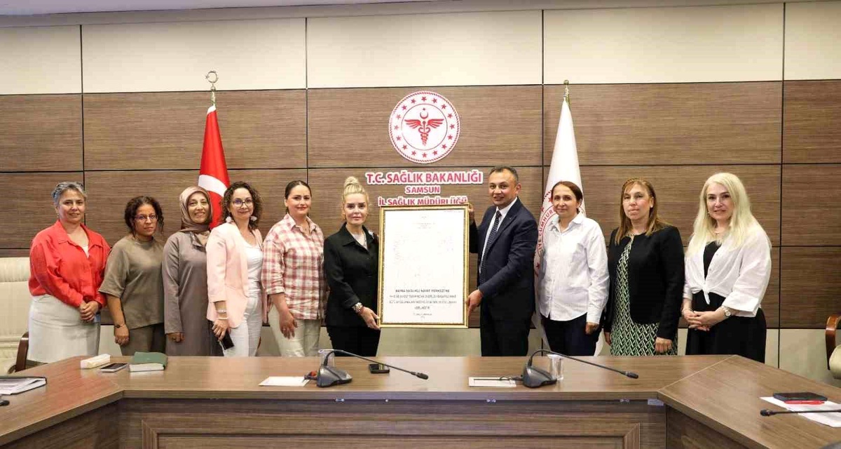 Bafra Sağlıklı Hayat Merkezi 'Bebek Dostu' Ünvanı Aldı - Son Dakika
